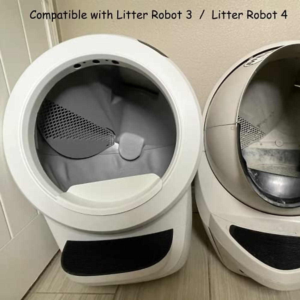Cat Litter Box Liners, Replacement Waste Drawer Liners Compatible with Litter-Robot 3, 80 Count Drawer Liners for Cat Litter Box Self Cleaning, Drawstring Litter Liner Bags,Easy Clean Up