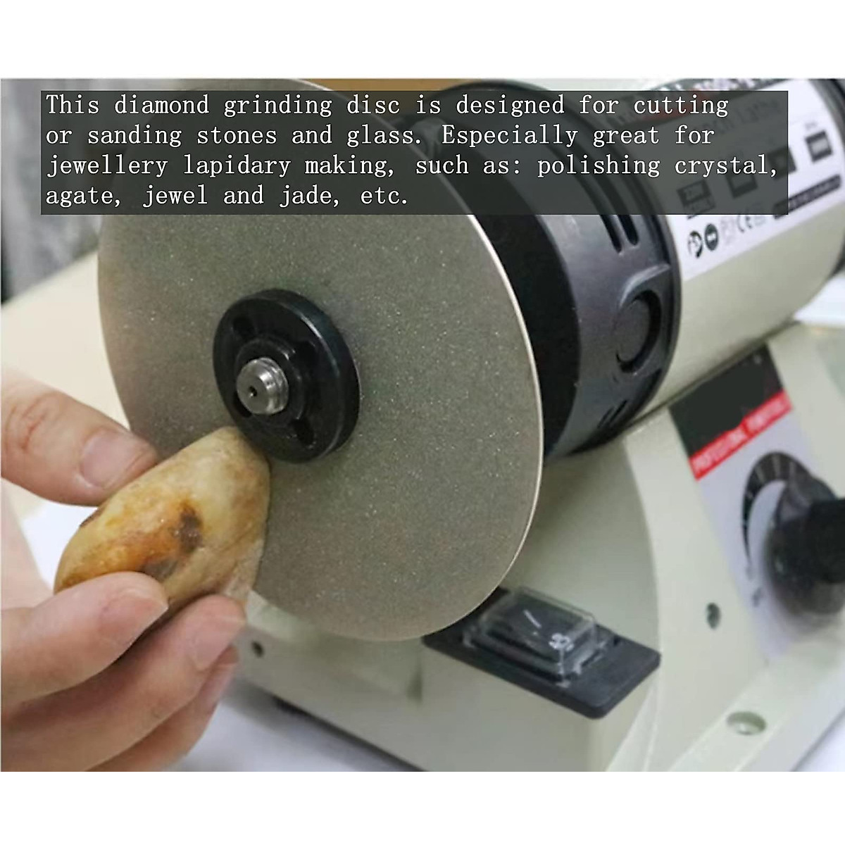 Diamond Flat Lap Disc Set 10 PCS, ENLAYER 4Inch Diamond Polishing Disc 80/100/200/400/600/800/1000/1500/2500/3000 Grit Wheel Lapping Grinding Disc Tool for Cutting or Sanding Stone and Glass