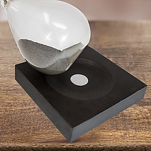 Magnetic Sand Glass Hourglass Timer with Wooden Base