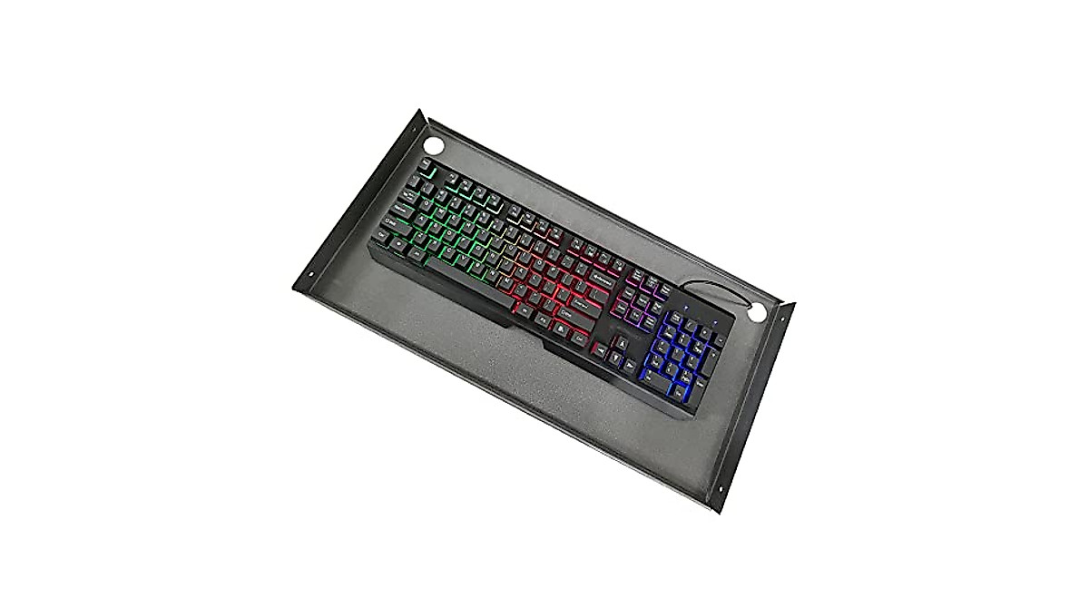 FUZADEL Heavy-Duty Sliding Under Desk Keyboard Tray | Ergonomic & Space ...