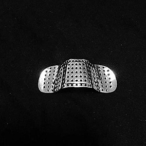 Sirytova Cyber Punk Face Accessories On Nose Steel Nose Cuff Clip Luxury Nose Jewelry Halloween Cyborg Cosplay Costume(Silver)