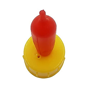 QIQIRO 12-Pack Pritchard Nipple for Goats Milk Drink Bottle Nipple Soft Rubber Pritchard Teat for Small Animal Nursing Lambs Goat Kids Pup Dog Foal Calf Piglet Feed Orphaned