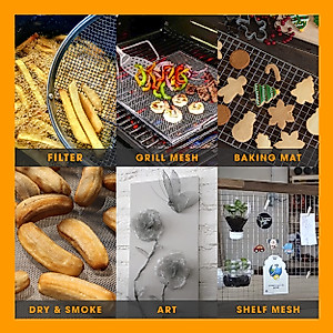 1 PC 11”X14” (28cmX36cm) Wire Mesh 5 Mesh, Sturdy Metal Mesh Sheets for DIY Projects 304 Stainless Steel No Rust Mesh Screen