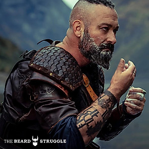 The Beard Struggle Warrior’s Beard Butter Aesir's Triumph - Platinum Collection - Non-Greasy Low-Hold Formula, Luxurious Cologne-Grade Fragrances 100% Natural - 50g / 1.76 US. oz. Warrior-Glass Jar