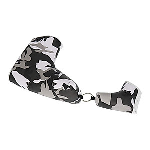 SEACLOUD Golf Blade Putter Cover Head Camouflage Pattern Headcover Protection with Magnetic Closure Headcovers Purple