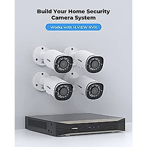 H.VIEW 5MP POE Security ip Camera cctv Surveillance network camera Outdoor indoor HD Mic video Audio sd card Weatherproof 2.8mm IR Night Vision rtsp rtmp nas (Hikvision Compatible)