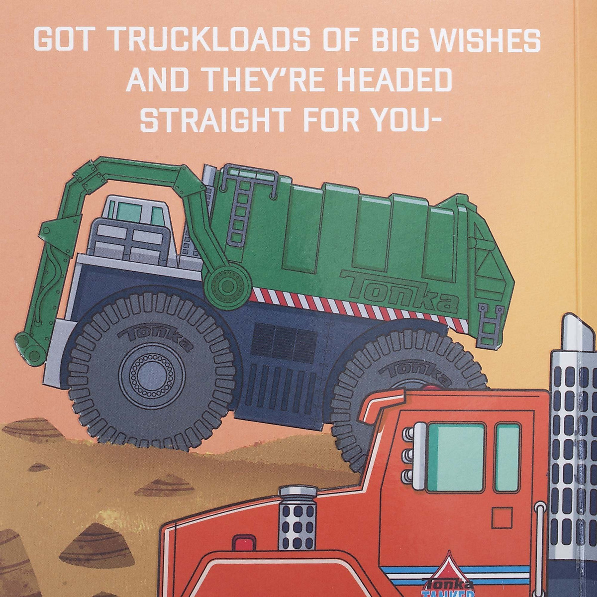 Hallmark Birthday Greeting Card for Kids (Hasbro Tonka Truck)