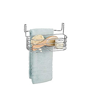 Spectrum Diversified Duo Over-the-Cabinet Towel Bar and Small Basket, Large, Chrome