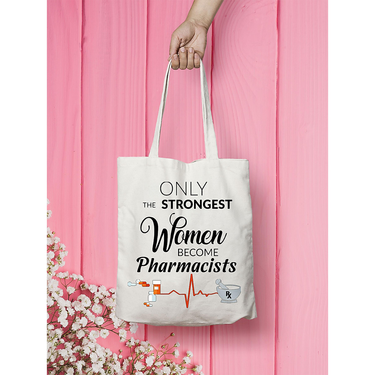 VAMSII Women Pharmacist Gifts Tote Bag Pharmacy Technician Gifts Pharmacist To Be Gifts Shoulder Bag Pharmacy Tech Gifts (Women Pharmacists Tote)