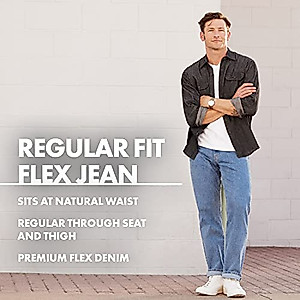 Wrangler Authentics Men's Classic 5-Pocket Regular Fit Jean, Twilight Flex, 32W x 30L