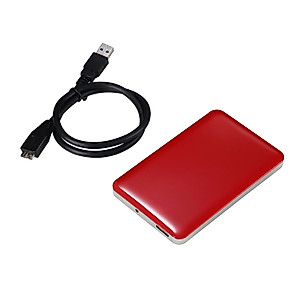 BIPRA U3 2.5 inch USB 3.0 NTFS Portable External Hard Drive - Red (80GB)
