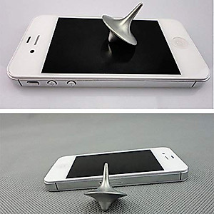 Metal Spinning Top Perfect Balance Desktop Gyro EDC Toy Zinc Alloy Silver Toy Gift