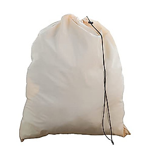 Gratico 2 Pack Extra Large Canvas Heavy Duty Natural Cotton Multi Use Size 28''x 36'' Laundry Bags