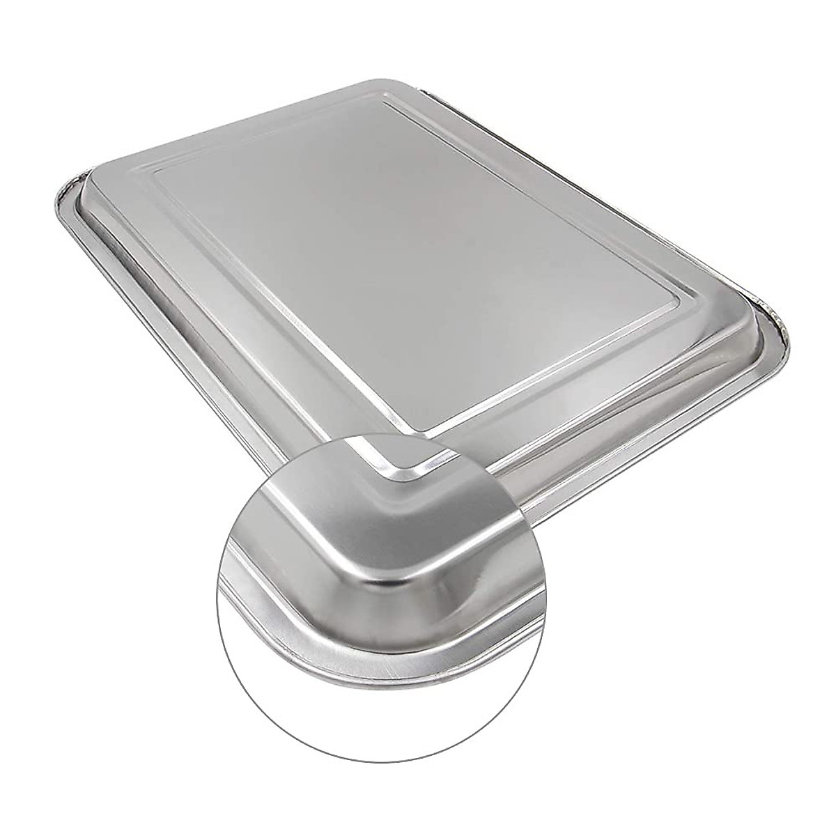 Beoncall Tattoo Stainless Steel Tray - 3 Pack Stainless Steel Tattoo Trays 13.5'' x 10" Dental Body Piercing Instrument Tool Flat for Tattoo Supplies Tattoo Kits