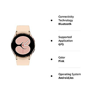 SAMSUNG Galaxy Watch 4 40mm R860 Smartwatch GPS Bluetooth WiFi (International Version) (Pink)