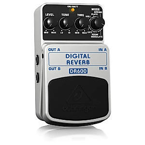 Behringer DR600 DIGITAL REVERB Digital Stereo Reverb Effects Pedal