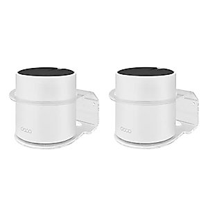 OkeMeeo Wall Mount for TP-Link Deco AX3000, Space Saving Sturdy Acrylic Mount for Deco x55 X20 X60 X68 WiFi 6 Mesh System(AX3000,AX1800,AX3000,AX3600)(2 Pack)