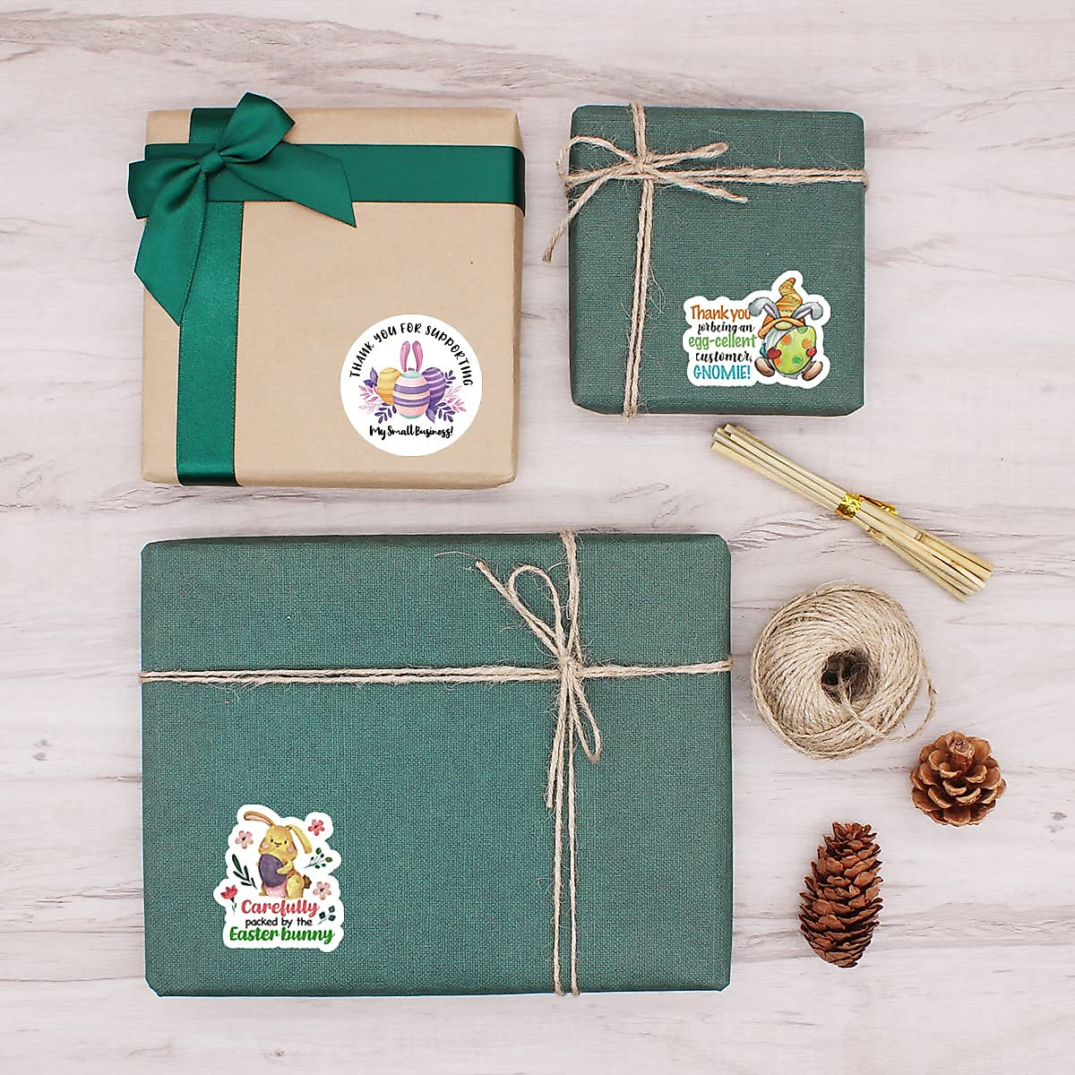 240PCS Thank You for Supporting Easter Stickers,Cute Small Business Envelopes Stickers for Handmade Goods Business Packages,Easter Day Theme Small Shop Business Stickers for Envelopes Seals