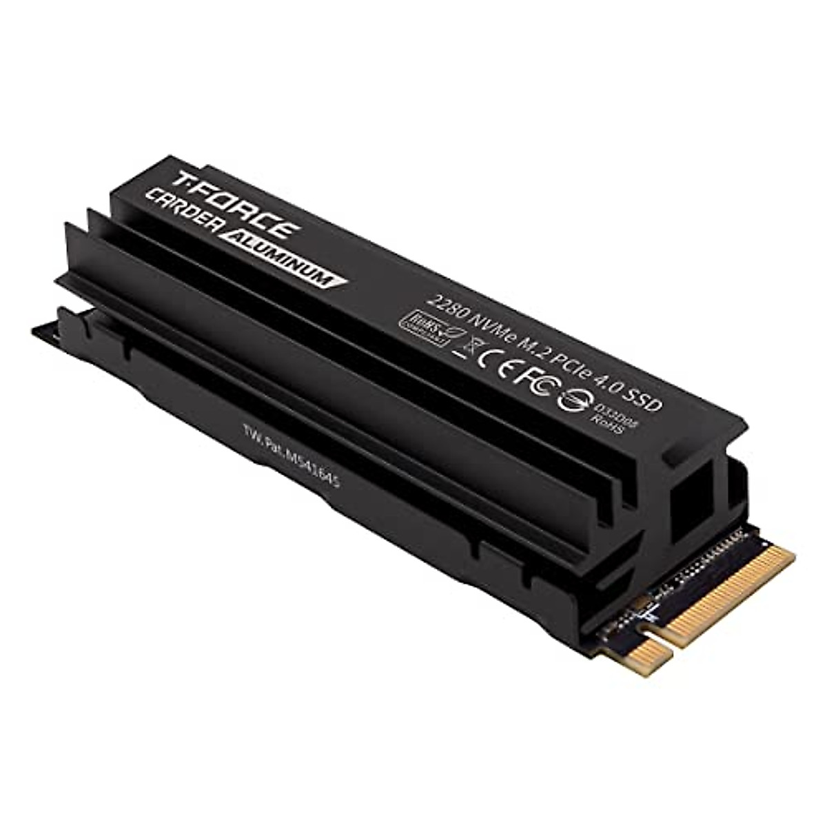 TEAMGROUP T-Force CARDEA A440 Pro Aluminum Heatsink 1TB with DRAM SLC Cache 3D TLC NAND NVMe PCIe Gen4 x4 M.2 2280 Gaming Internal SSD Works with PS5 Read/Write 7,200/6,000 MB/s TM8FPR001T0C128