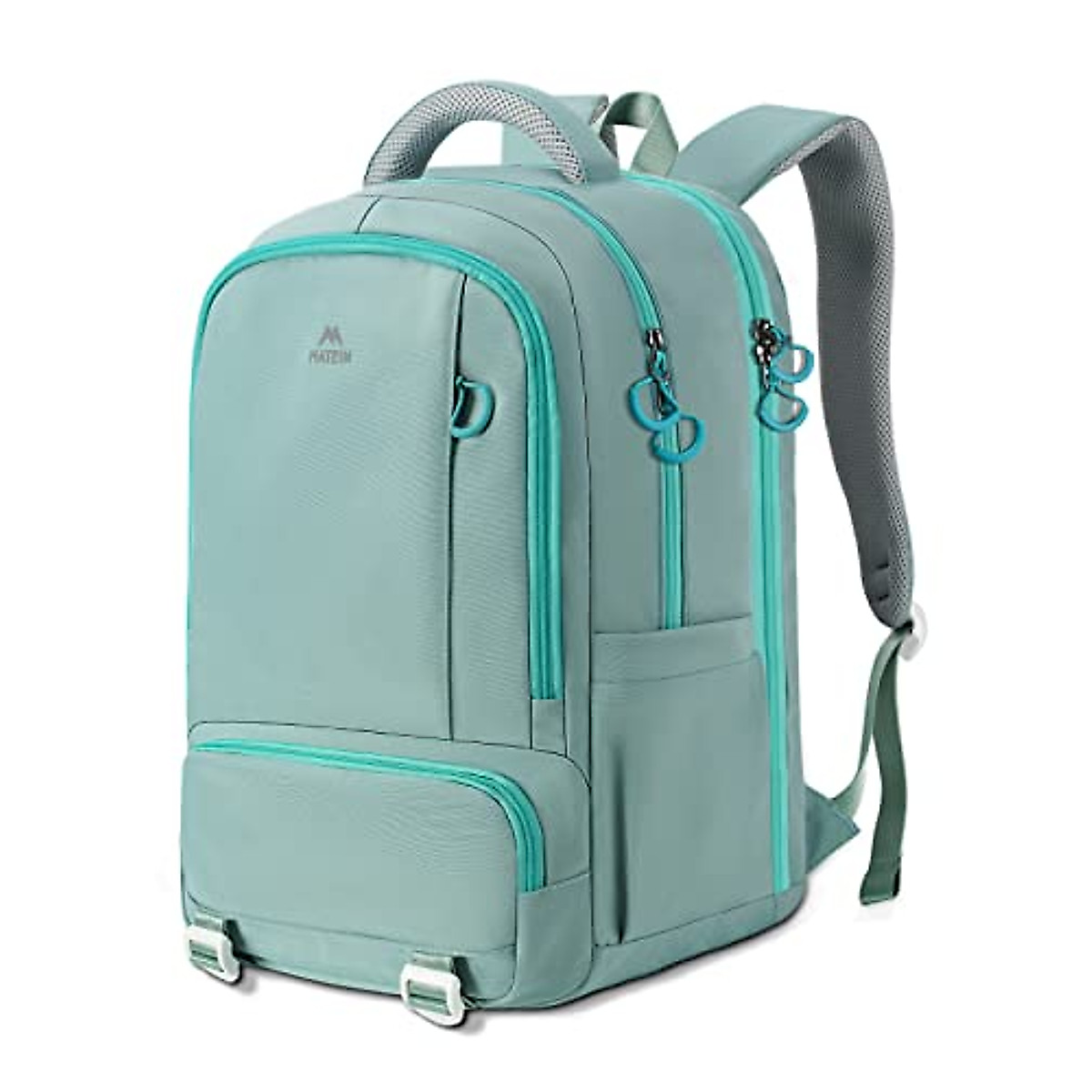 Travel Laptop Backpack for Women 15.6 inch, MATEIN TSA Approved Backpacks Personal Item Bag with Wet Pocket for Airline, Underseat Airplane Carry on Back Pack, Mint Green Work Rucksack College Daypack