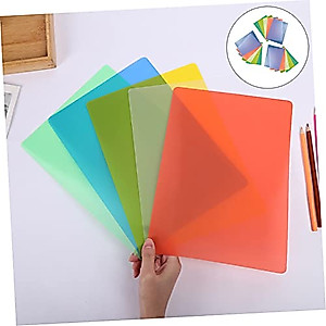 Ciieeo 20PCS a4 Writing pad Writing Desk mat Clear Writing Desk pad Plastic hardboard menu Writing pad Desk Protector Small Desk pad Writing Boards fiberboard Student pp Anti-Static