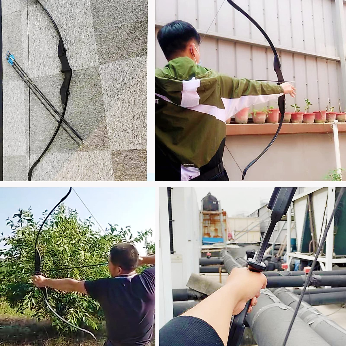 SOPOGER Archery Recurve Bow and Arrow Set 53'' Takedown Recurve Bow Right and Left Hand for Youth Beginner Recurve Bow 20-40lbs (20 LBS)