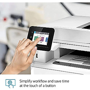 HP Laserjet Pro MFP M428fdn All-in-One Wired Ethernet only Monochrome Laser Printer, White - Print Scan Copy Fax - 2.7" Touch, 40 ppm, 1200x1200 dpi, Auto 2-Sided Printing, 50-Sheet ADF, Cbmou Webcam