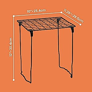 LockerMate Stac-A-Shelf Locker Organizer Shelf, Stackable, Extra Tall, Fits Standard Size School Lockers