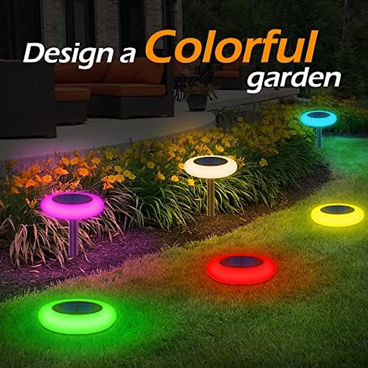 intelamp Colorful Solar Lights for Outside Solar Garden Lights (8)