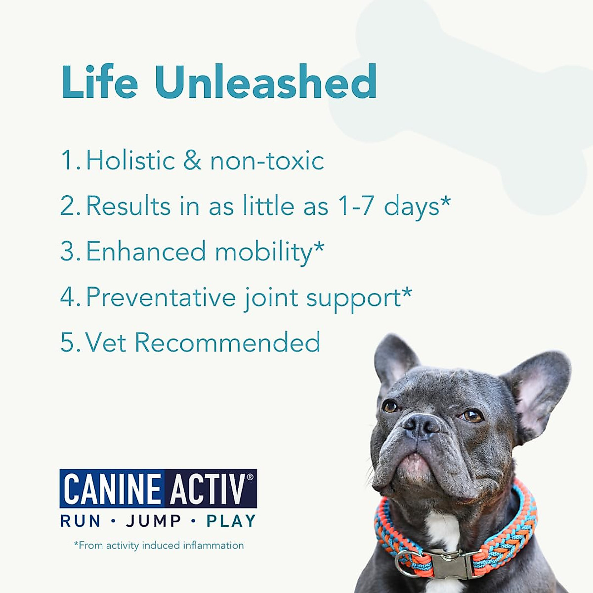 CANINE ACTIV Dog Joint Pain Relief Activity-Induced Capsules, Dog Joint Supplement Small Breed, Hip and Joint Supplement for Dogs, Dog Joint Pills for Fast Relief from Activity-Induced Pain - 90 Ct