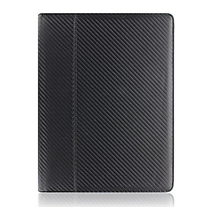 KHOMO Universal Tablet Padfolio Zippered Case for iPad Pro 12.9 Inch - Black - Compatible with All Versions of iPad Pro 12.9 inches (KHO-1700)