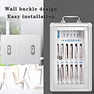 USB Rechargeable 12,24 Slot Mobile Phone Storage Cabinet Wall-Mounted Lockable Mobile Phone Storage Box Suitable for Schools, Factories, Conference Rooms (Size : 12)