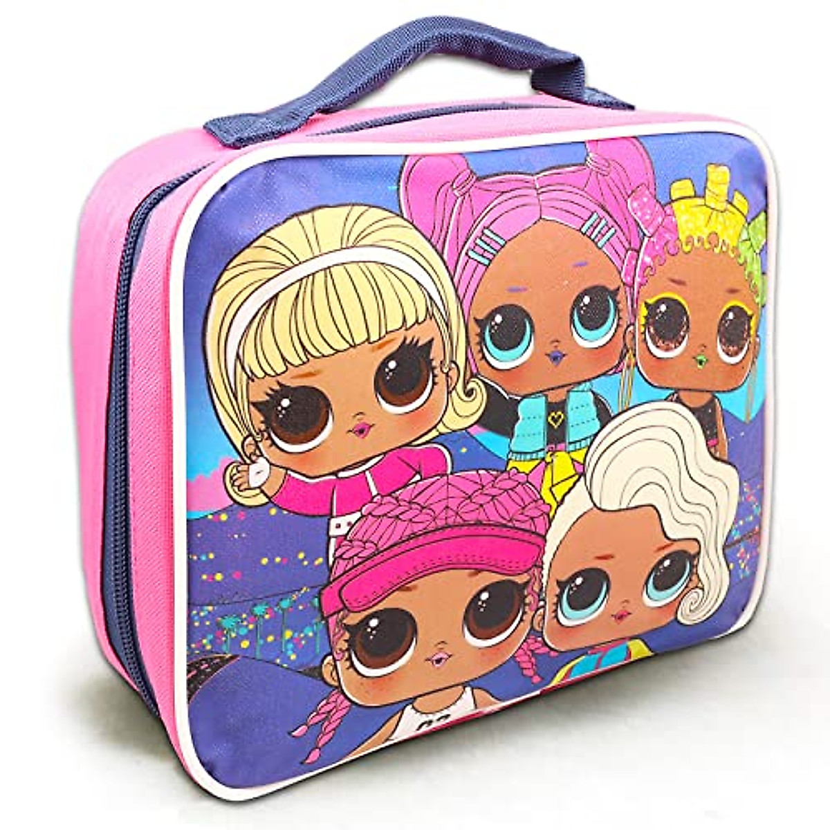 LOL Surprise Lunch Box for Girls Set - LOL Surprise Lunch Box, Water Bottle, Stickers, More | LOL Dolls Lunch Bag