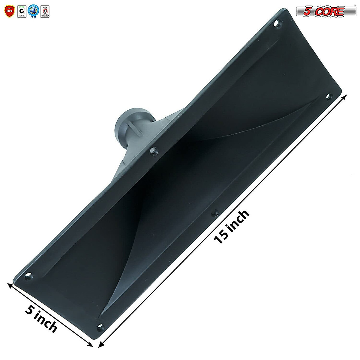 5Core 15x5 Inch Piezo Flush Mount Horn Tweeter with Compression Horn 8 Ohms, 260 Watt Car Pro Speakers HISE 15X5 1PC 5C-D26(Driver Unit)