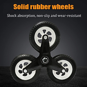 Hand Trucks Stair-Climbing Wheel Trolley, Portable Folding Hand Trucks, Multifunctional Trolley with A Load of 100kg, for Family Moving Shopping Luggage Transport Cart