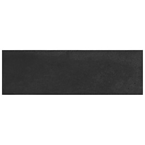 Merola Tile Coco Matte Black Hat 2" x 5-7/8" Porcelain Floor and Wall Tile