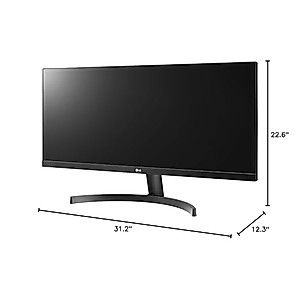 LG 34 Ultragear 34" Curved QHD 3440 x 1440 HDR 10 160Hz Gaming Monitor, 34GP63A-B, Dark Gray - DisplayPort and HDMI, AMD FreeSync Premium, Tilt/Height Adjustable, WEPGPY