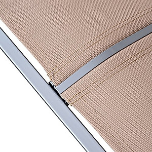 Outsunny 3-Seat Patio Swing Chair, Outdoor Canopy Swing with Stand, Adjustable Shade, Steel Frame for Adults, Garden, Poolside, Beige