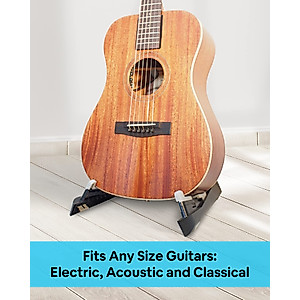 Journey Instruments Collapsible Guitar Stand – JTZJ002 Lightweight Stand for Guitars – Folding ABS Guitar Stand Fitting Any Size Guitars