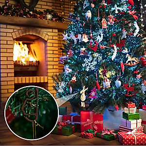 Marsui Christmas Light Clips Outdoor Gutter Hooks Plastic Seasonal Weatherproof Clips Holiday Fence Hooks for Christmas Roof Tree Outside Hanging String Lights(Coffee,40 Pieces)