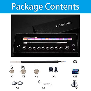 Fidget Pen, Decompression Magnetic Fidget Toy Pen, Magnet Pen Fidget Toy Relieve Pressure Novel Toy Gift for Kids or Friends! (colours)