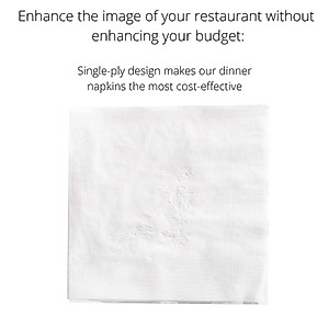 GEORGIA-PACIFIC Dixie 1/4-Fold 2-Ply Dinner Napkin (Previously Acclaim) by PRO (Georgia-Pacific), White, 36202, 500 Napkins Per Pack, 8 Packs Per Case