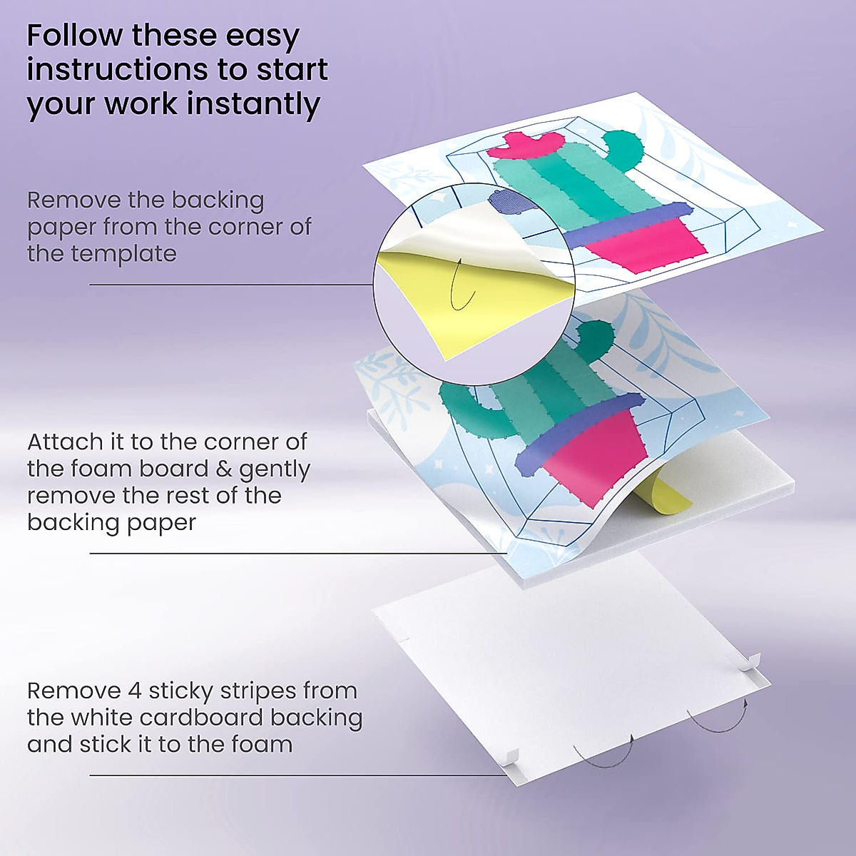 Arteza Kids String Art Kit, Set of 5 Assorted Designs, Plastic Pushpins, Art Supplies for Kids Craft Projects and Free Time Activities