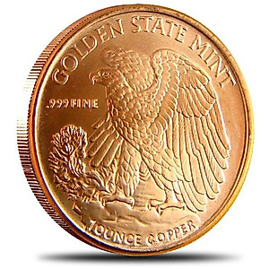 Walking Liberty 1 Avdp Ounce .999 Fine Copper