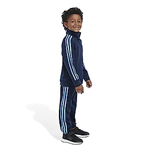 adidas Boys' Gradient 3S Tricot Track Set, Collegiate Navy, 7