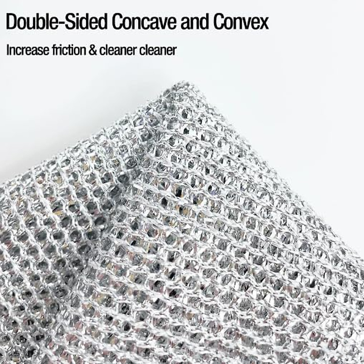 2023 New Multifunctional Non-Scratch Wire Dishcloth, Multipurpose Wire Dishwashing Rags for Wet and Dry, Scrubs & Cleans for Dishes, Sinks, Counters, Stove Tops, Easy Rinsing, Machine Washable. (10)