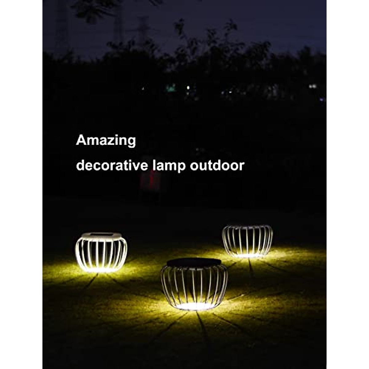 WEILAILUX 16-inch Solar Outdoor Floor Lamp Waterproof, LED Round Cube Chair Light Seat Stool Side Table, Accent Ambient Decorative Lighting for Home Hotel Lawn Patio Garden, White (3000K + 6000K)