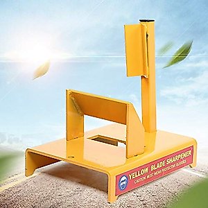 HaroldDol Lawn Mower Blade Sharpener with Sharpener Blade, Garden Blade Sharpener, 30°Bevel Sharpening (Grinder Motor NOT Included)