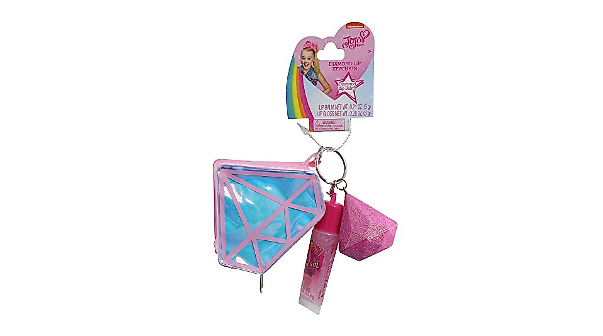 JoJo Siwa Diamond Lip Gloss Keychain & Coin Purse Set