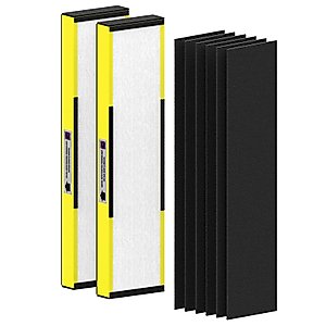 2 Pack FLT5000 True HEPA Replacement filter C for AC5000, AC5000E, AC5250PT, AC5350B, AC5350BCA, AC5350W, AC5300B, CDAP5500B, AP2800CA